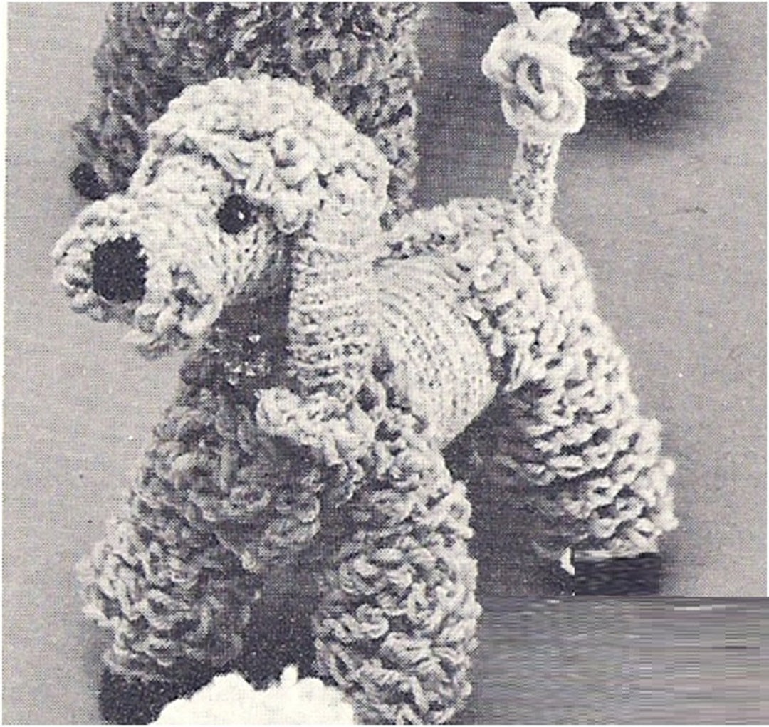 Crochet Poodle Pattern Crochet Dog Crochet Stuffed Animal Vintage ...