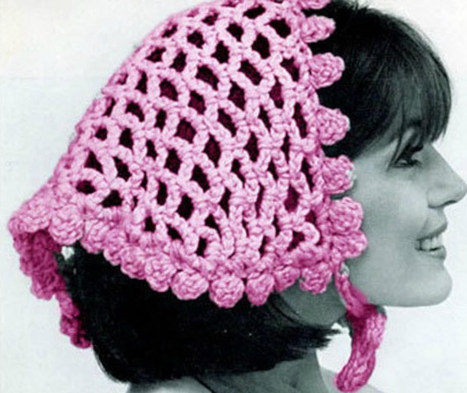 Crochet Hat Pattern Crochet Snood Pattern Crochet Hair Net Crochet Hair ...