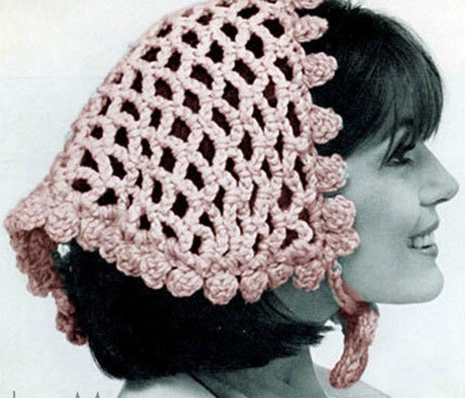 Crochet Hat Pattern Crochet Snood Pattern Crochet Hair Net Crochet Hair ...