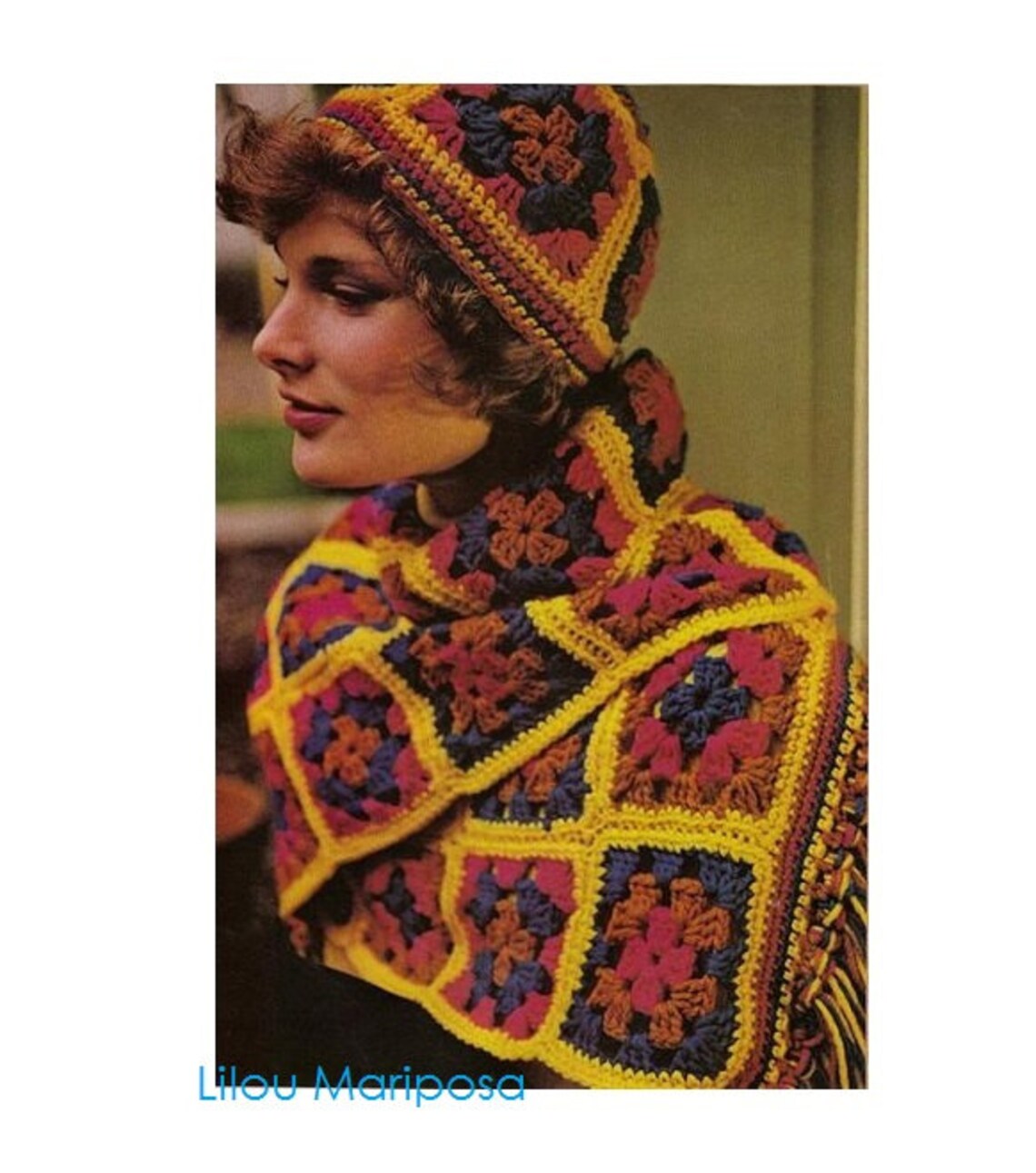 Crochet SCARF Pattern Vintage 70s Crochet HAT Pattern Crochet - Etsy