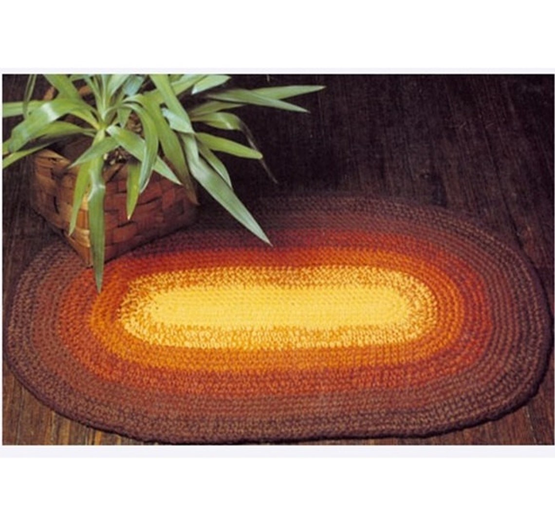 CROCHET RUG PATTERN Vintage Pattern 70s Bohemian Home Decor - Etsy