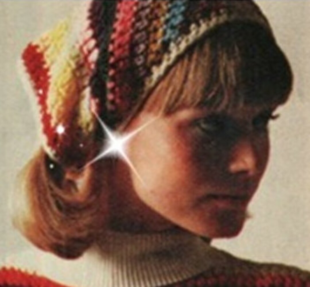 Crochet Scarf Pattern Vintage 70s Crochet Granny Square Scarf Pattern ...