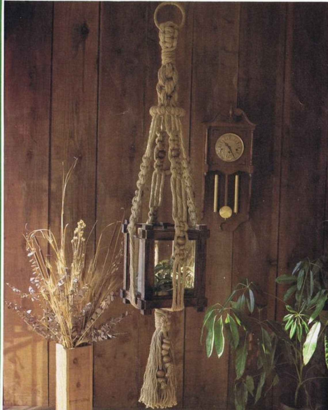 MACRAME PATTERN Vintage 70s Vintage Handmade Rustic Macrame - Etsy
