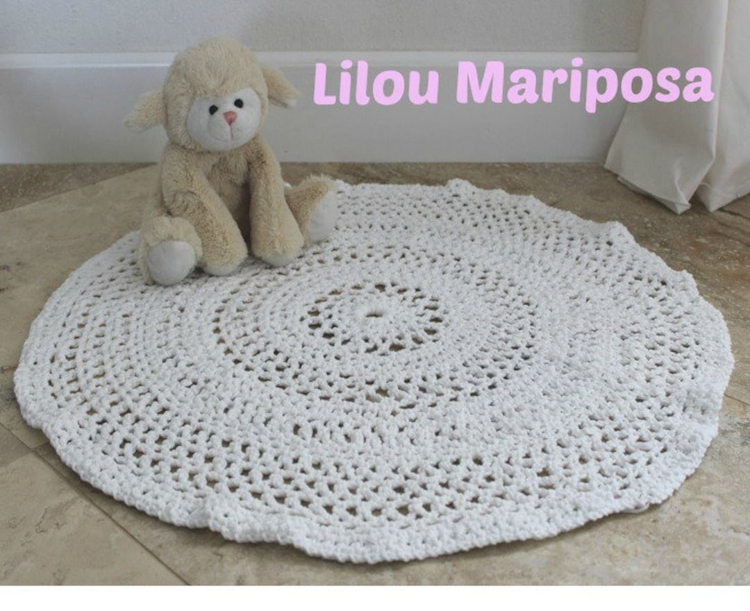 CROCHET RUG PATTERN Crochet Pattern Vintage 70s Crochet Table Top ...