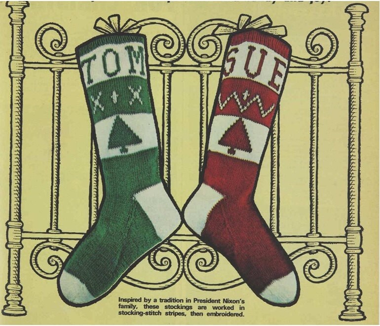 Christmas Stocking Pattern Vintage Pattern KNITTING PATTERN | Etsy