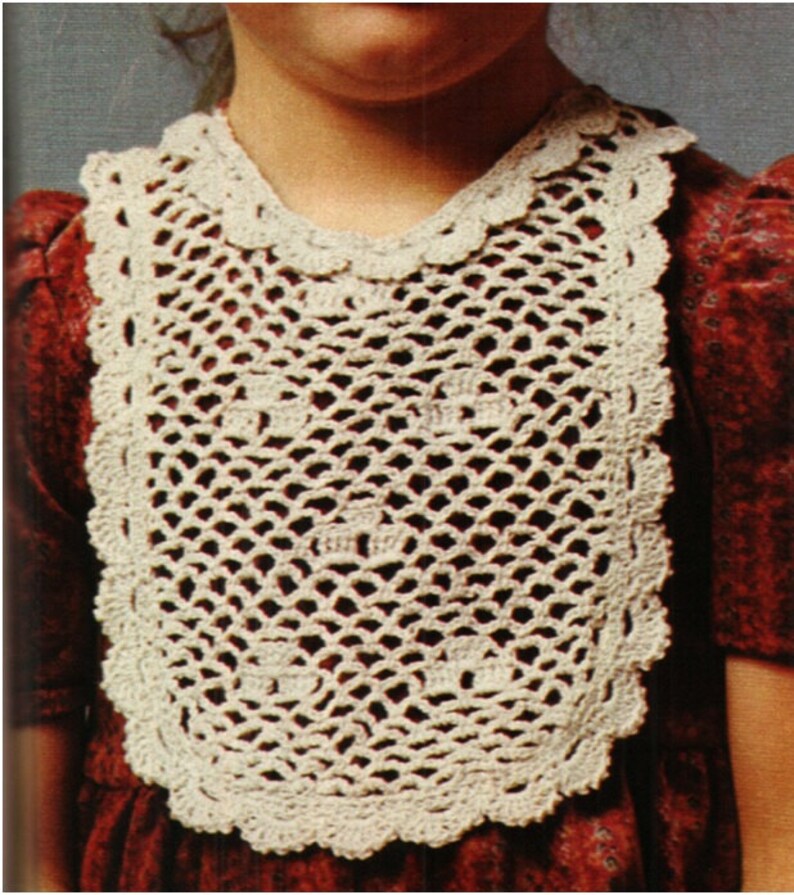 Crochet Collar Pattern Vintage 70s Crochet Neckline Collar Pattern ...