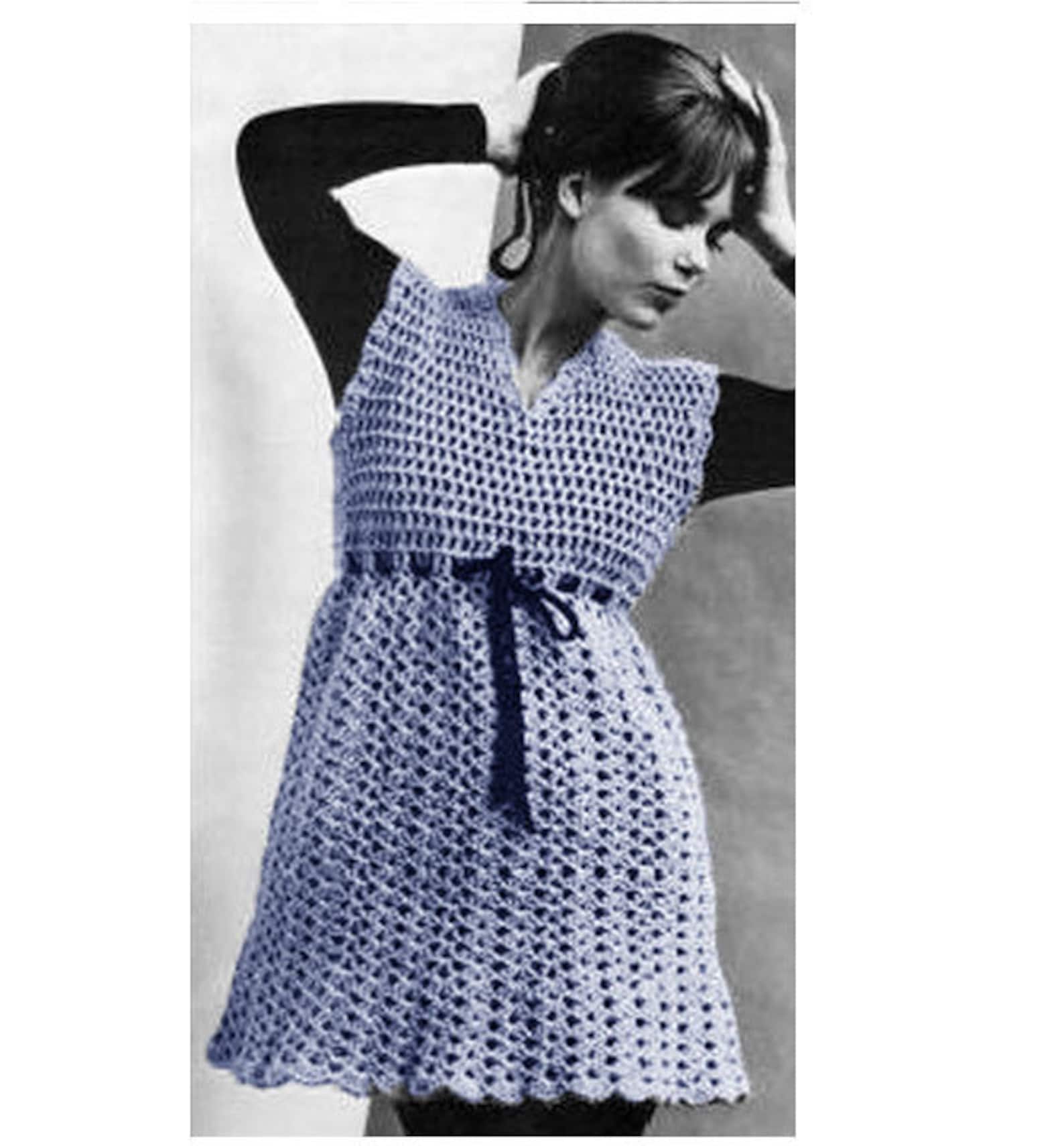 Crochet Dress Pattern Crochet Drawstring Dress Pattern Crochet - Etsy