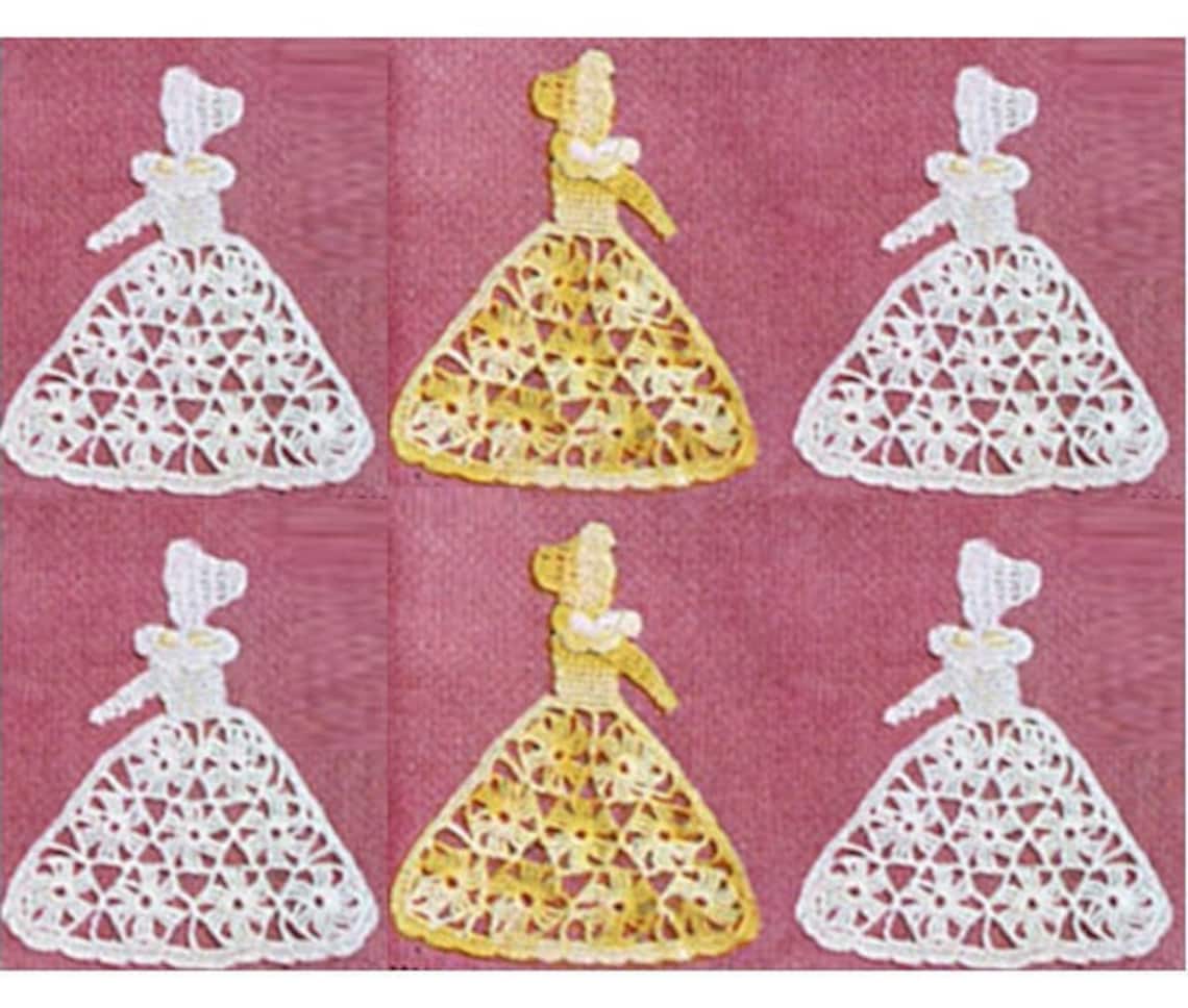 Crochet Crinoline Lady Pattern Vintage 40s Crochet Ornament | Etsy