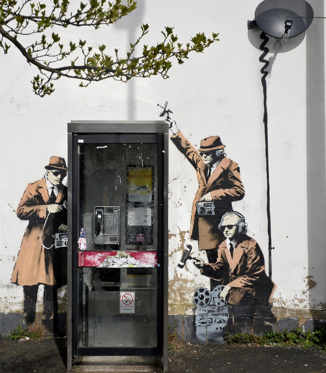 Banksy Canvas Print, "spy Booth", Various Sizes, Giclee Print on Canvas ...