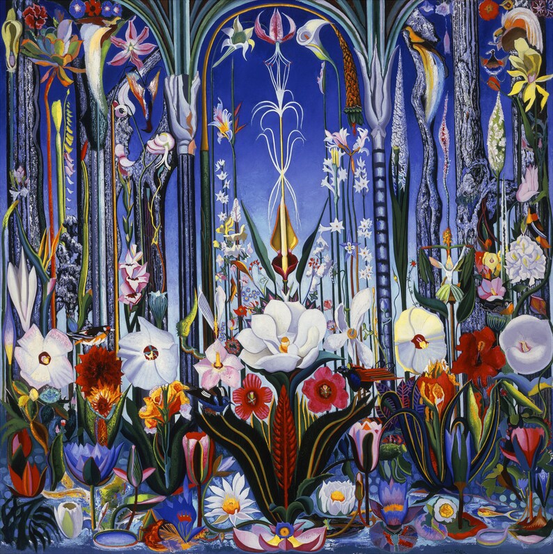 Flowers, Italy by Joseph Stella, in Various Sizes, Giclee Canvas Print ...