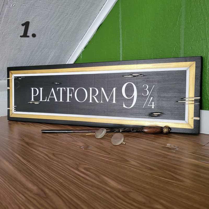 Platform 9 3 4 Sign - Etsy