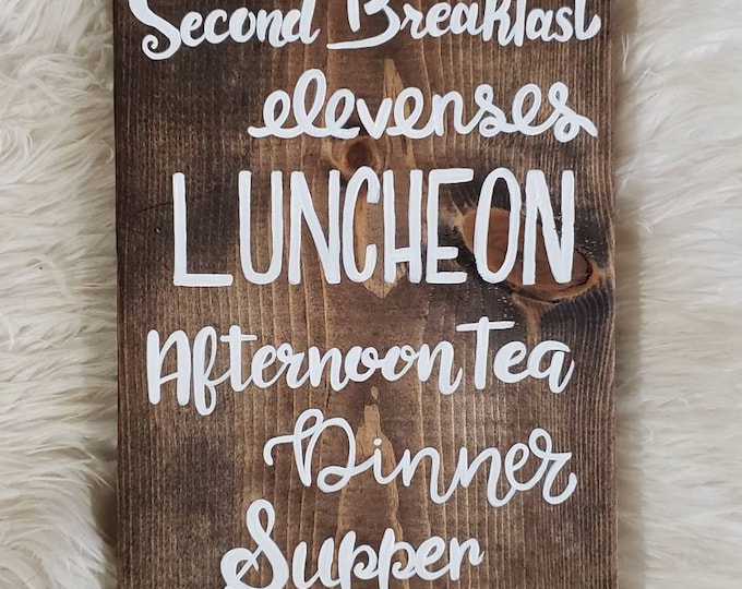 Hobbit Meals Sign From Lord of the Rings - Etsy