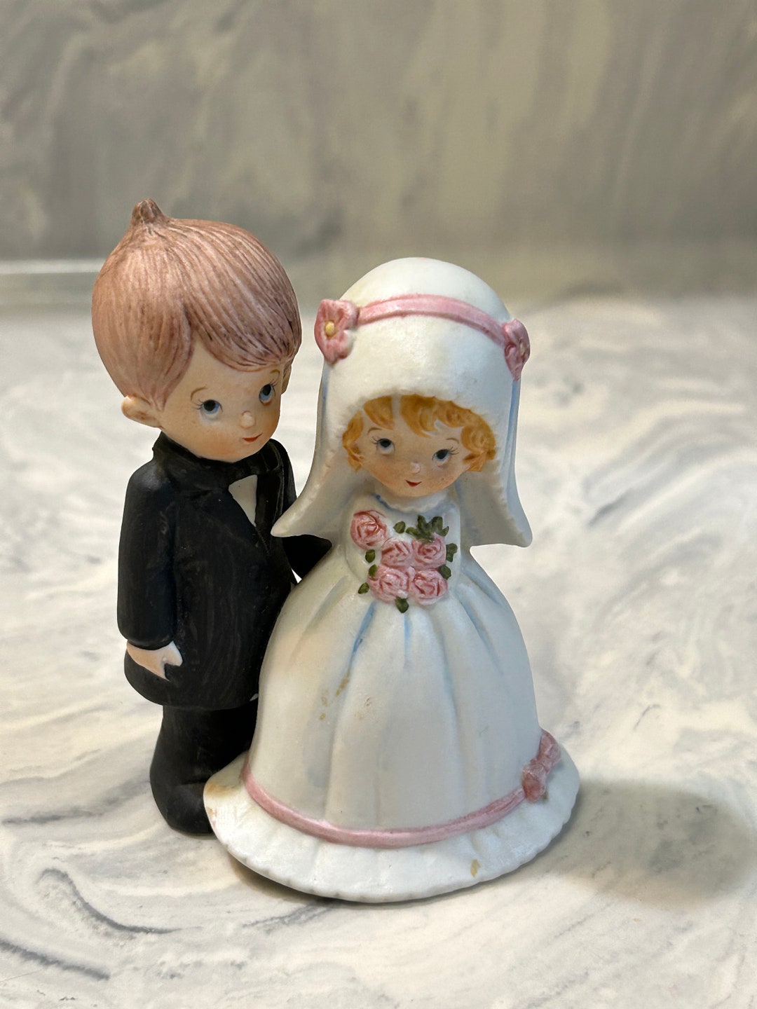 Vintage Porcelain Wedding Cake Topper - Etsy