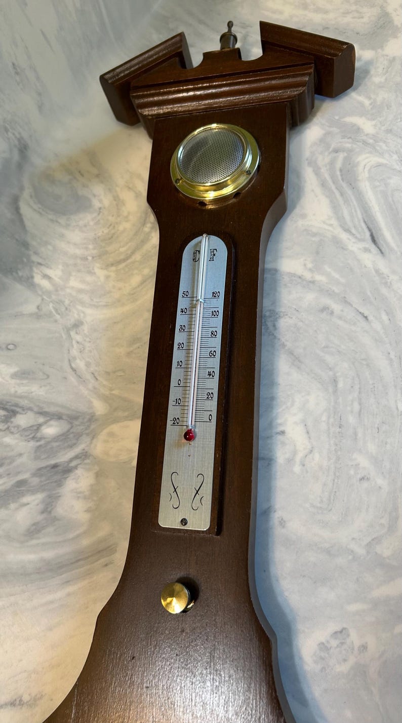 Vintage Swift Model No 408 Wall Clock Barometer and Radio Station Not ...