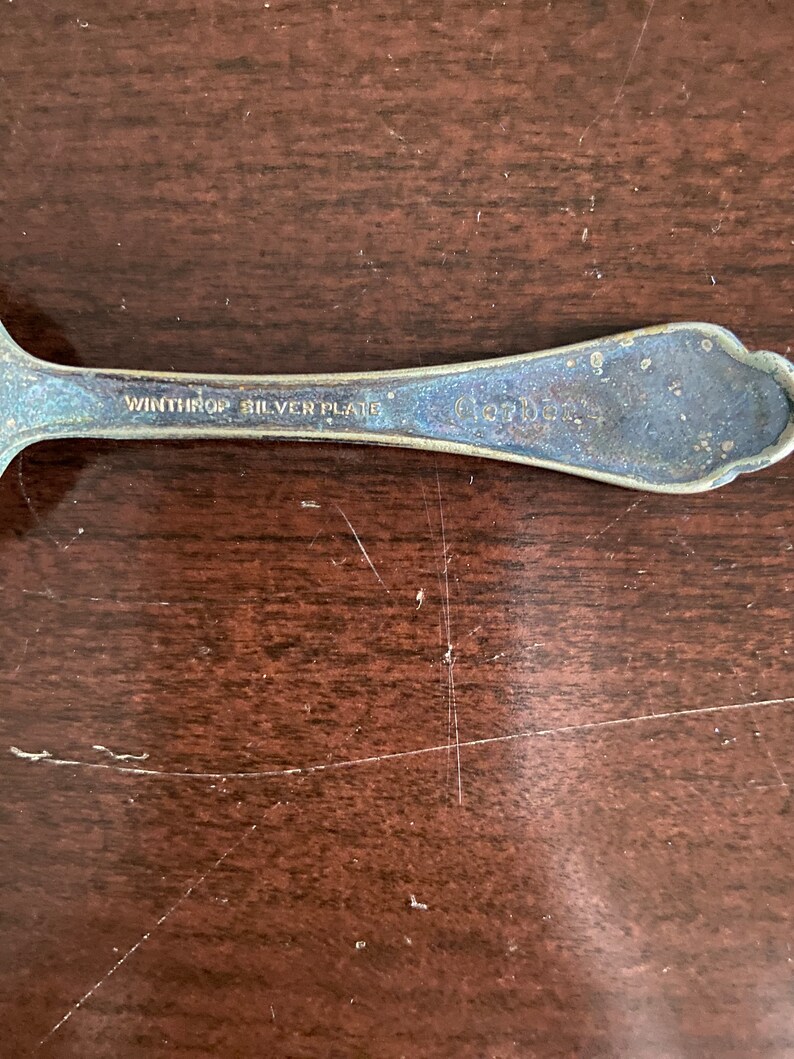 Vintage Winthrop Silver Plated Original Gerber Baby Spoon - Etsy
