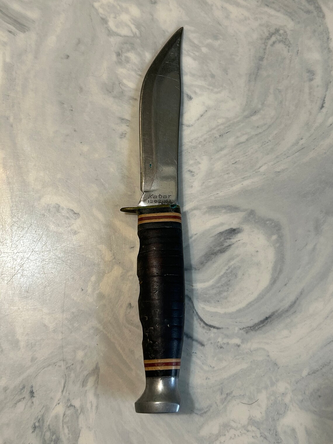 Vintage Kabar 1202 USA Hunting Sheath Knife 4.5 Blade - Etsy