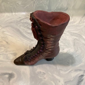 Vintage Victorian Boot Figurine - Etsy