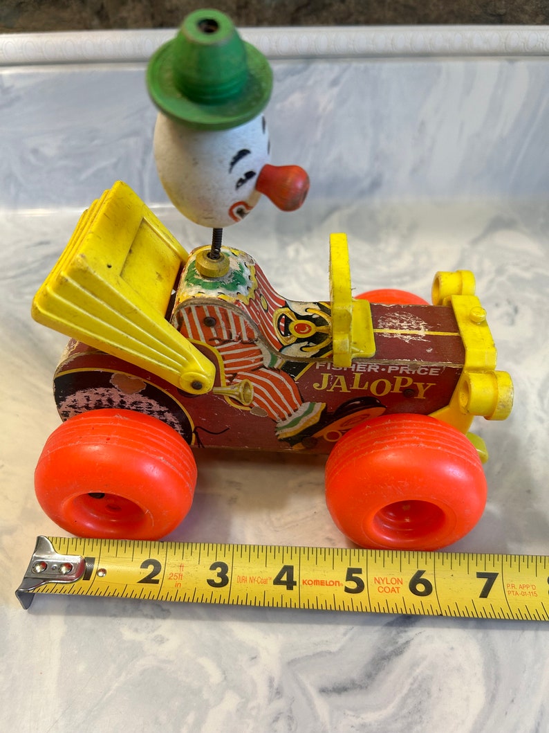 Vintage Fisher Price Jalopy Clown Toy - Etsy