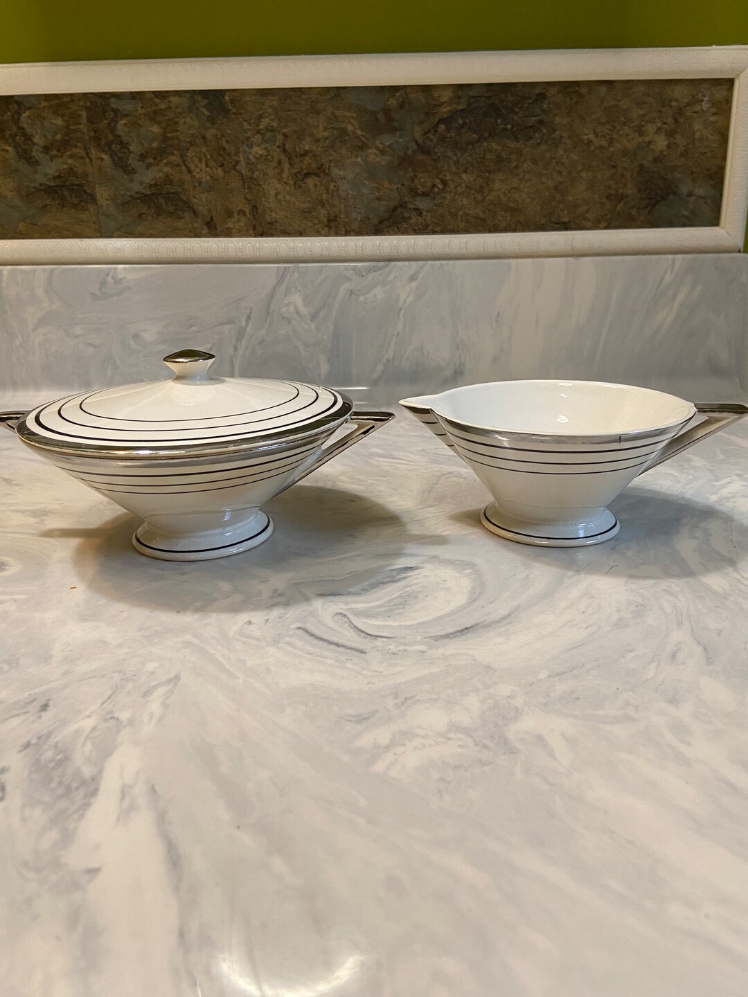 Vintage Century Craft by Salem Sugar Bowl and Creamer Set - 23 Karat ...