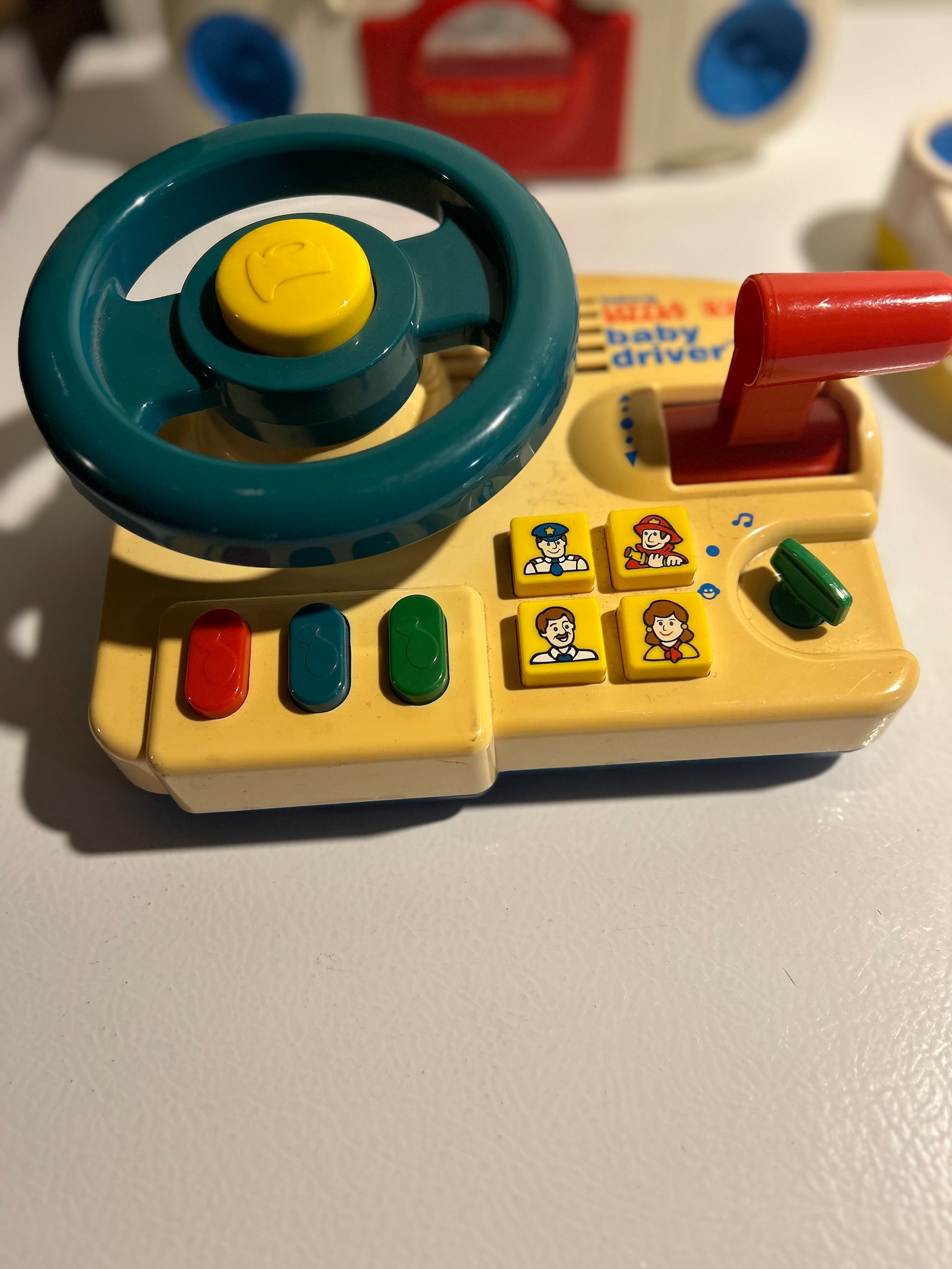 Vintage Set of 4 Toys Fisher Price Radio, Talking Little Smart Driver ...