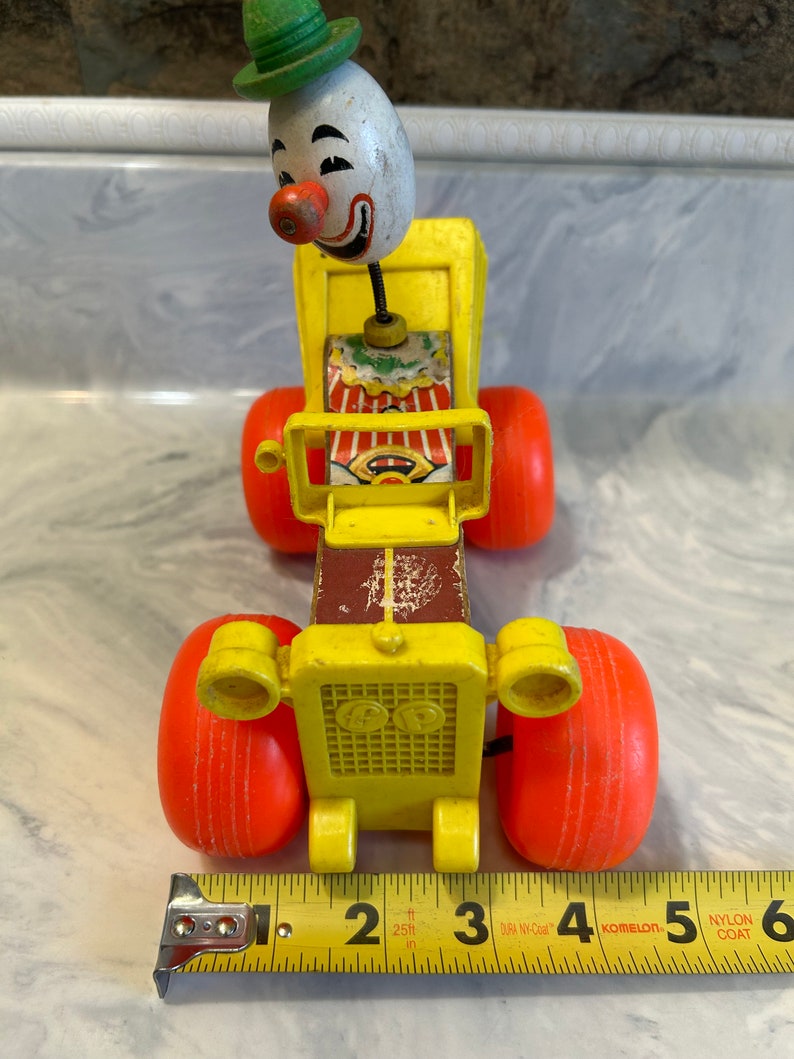 Vintage Fisher Price Jalopy Clown Toy - Etsy