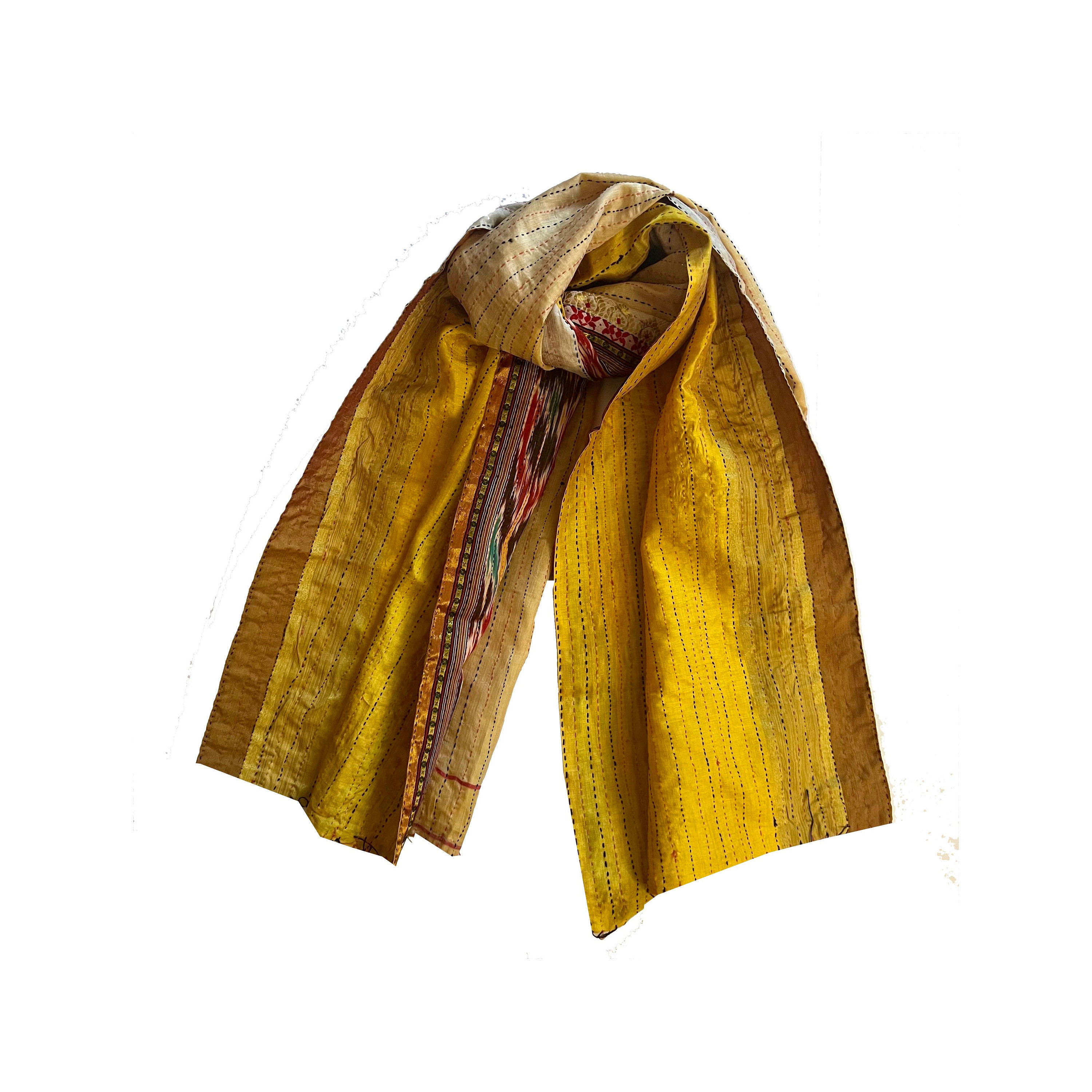 Gold Silk Scarf, Yellow Silk Scarf, Mother's Day Gift, Birthday Gift ...