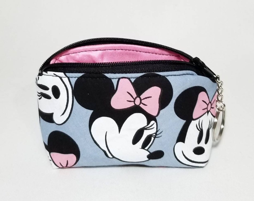 Minnie Mouse Makeup Bag Mini Coin Purse Keychain Gift Set Idea - Etsy