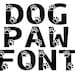 Dog Paw Print Fonts - Real Custom Typeface Installable Font for Your ...
