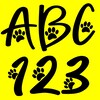 Dog Paw Print Fonts Real Custom Typeface Installable Font for Your DIY ...