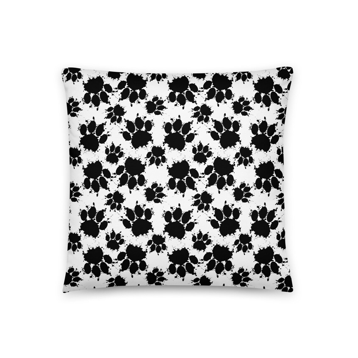 Paint Splatter Dog Paw Print Seamless Pattern Bundle Paw | Etsy