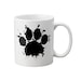 Paint Splatter Dog Paw Print - Vector Dog Paw Drawing for T Shirts ...