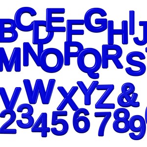 Uppercase Alphabet Letters and Numbers - 3D Toy Text Clipart PNG ...