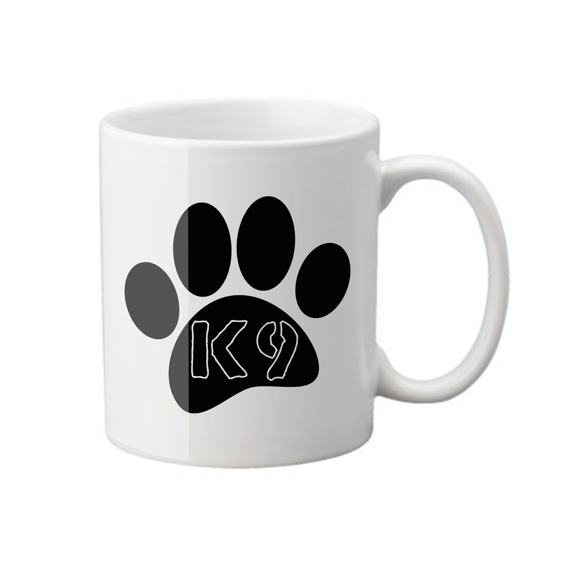 K9 Dow Paw Prints in Black and White Versions Vector Dog Paw - Etsy
