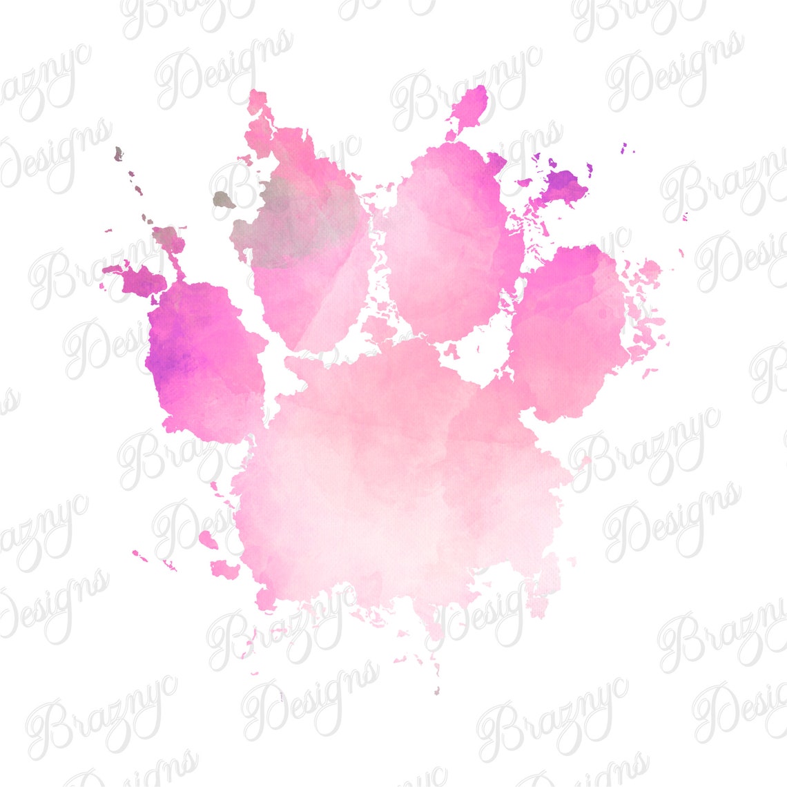 Watercolor Dog Paw PNG Sublimation Print Bundle Painting - Etsy Canada