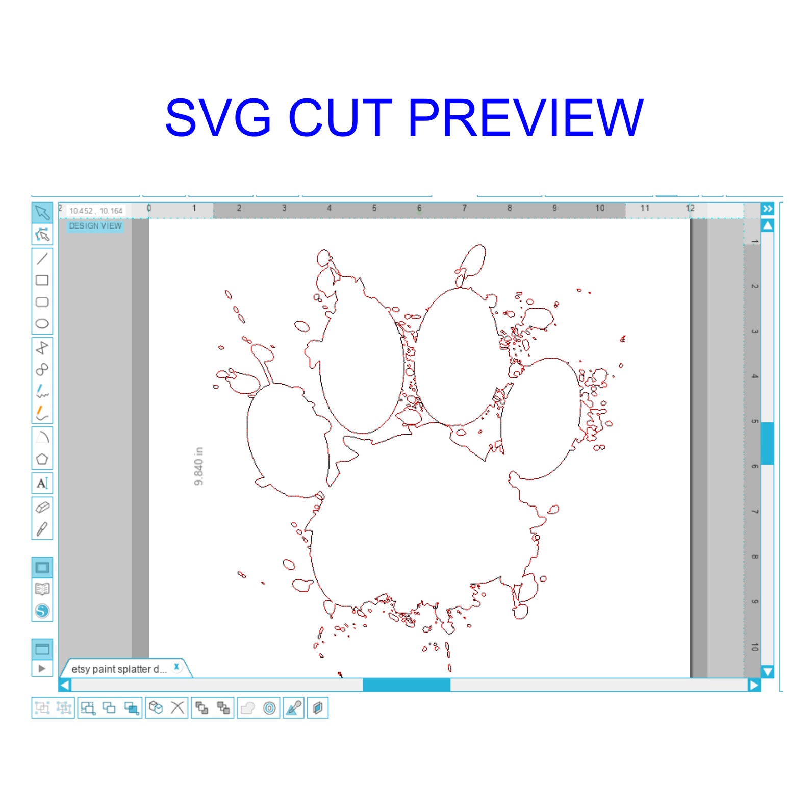 Paint Splatter Dog Paw Print Vector Dog Paw Drawing for T - Etsy