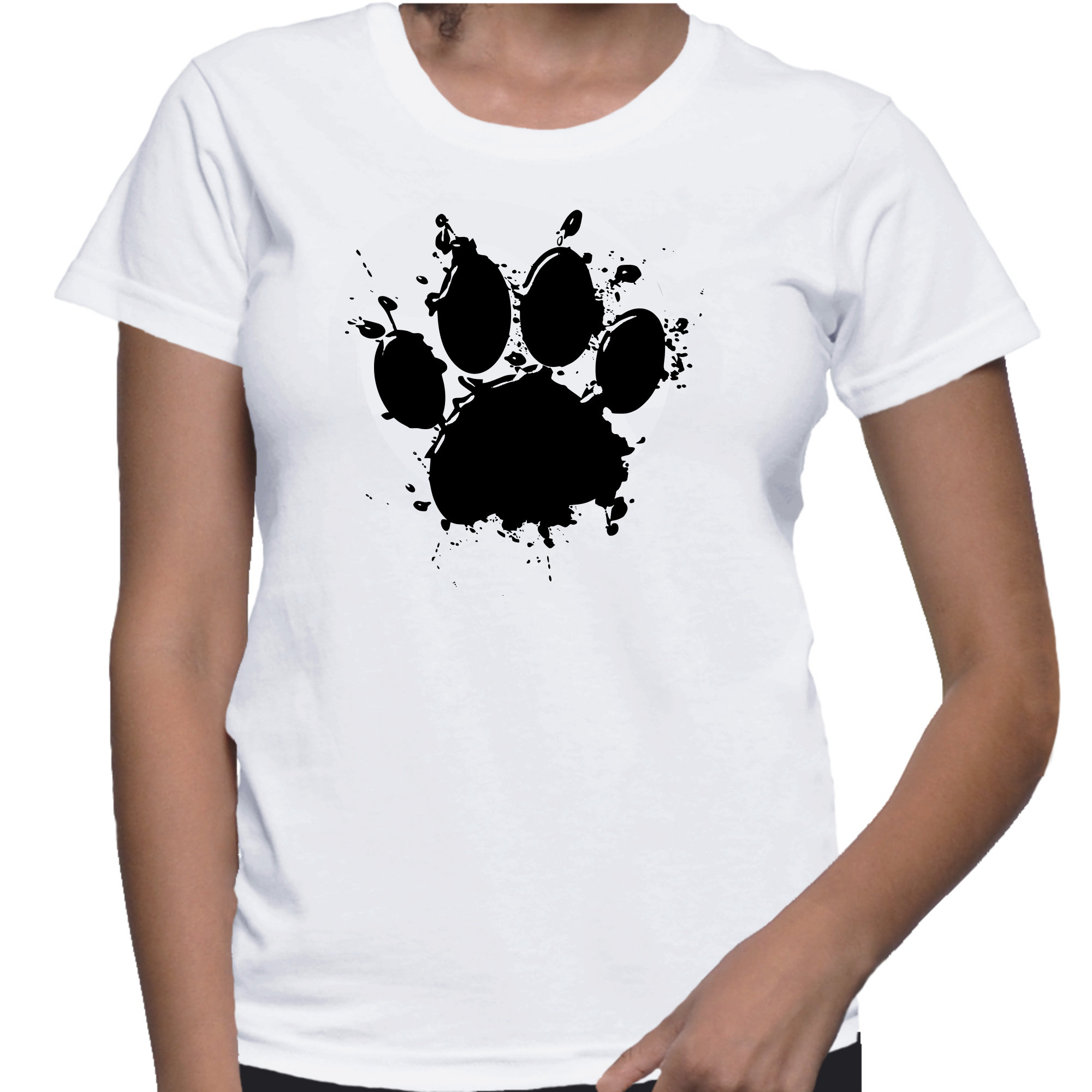 Shiny Ink Splatter Dog Paw Print Vector Dog Paw Drawing for - Etsy