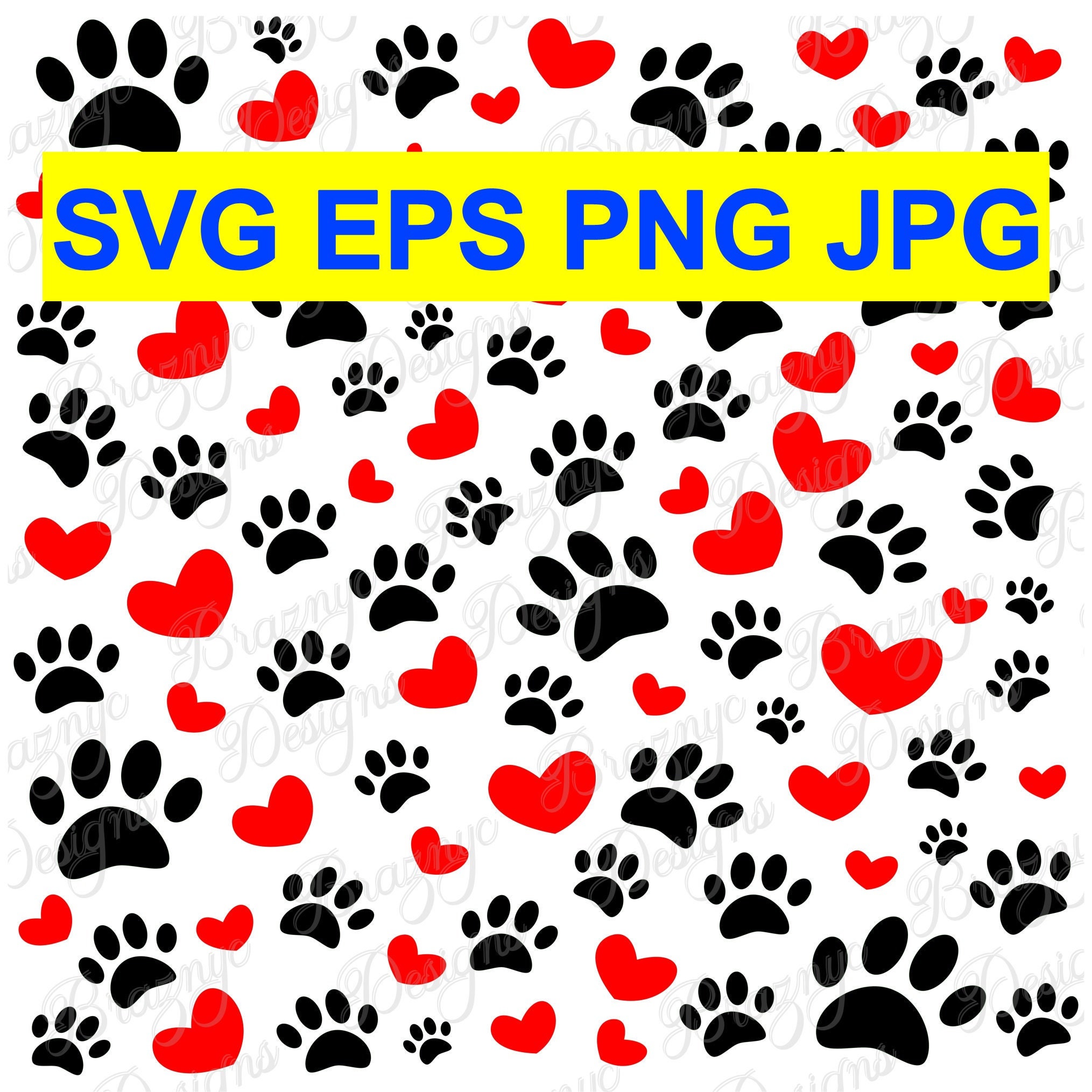 Red Dog Paw Backgrounds