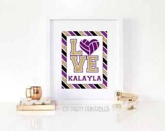 DIGITAL FILE Custom Sports Tournament Sign Volleyball Ball Door Hanger ...