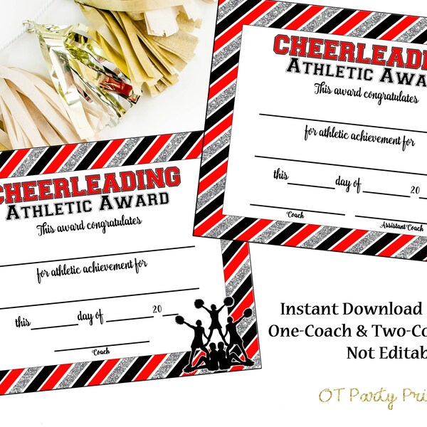Cheerleading Printable - Etsy