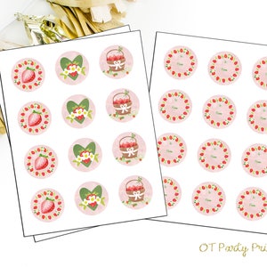 INSTANT DOWNLOAD Strawberry Jam Theme Printables Jam Labels Strawberry ...