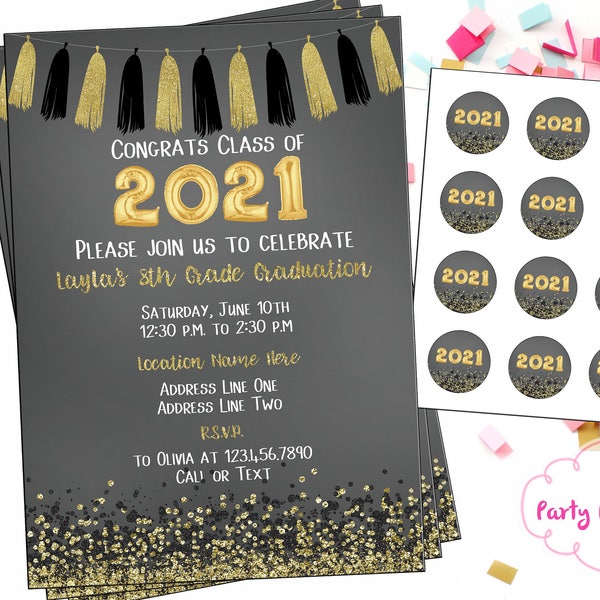 8th Grade Graduation 2021 - Etsy