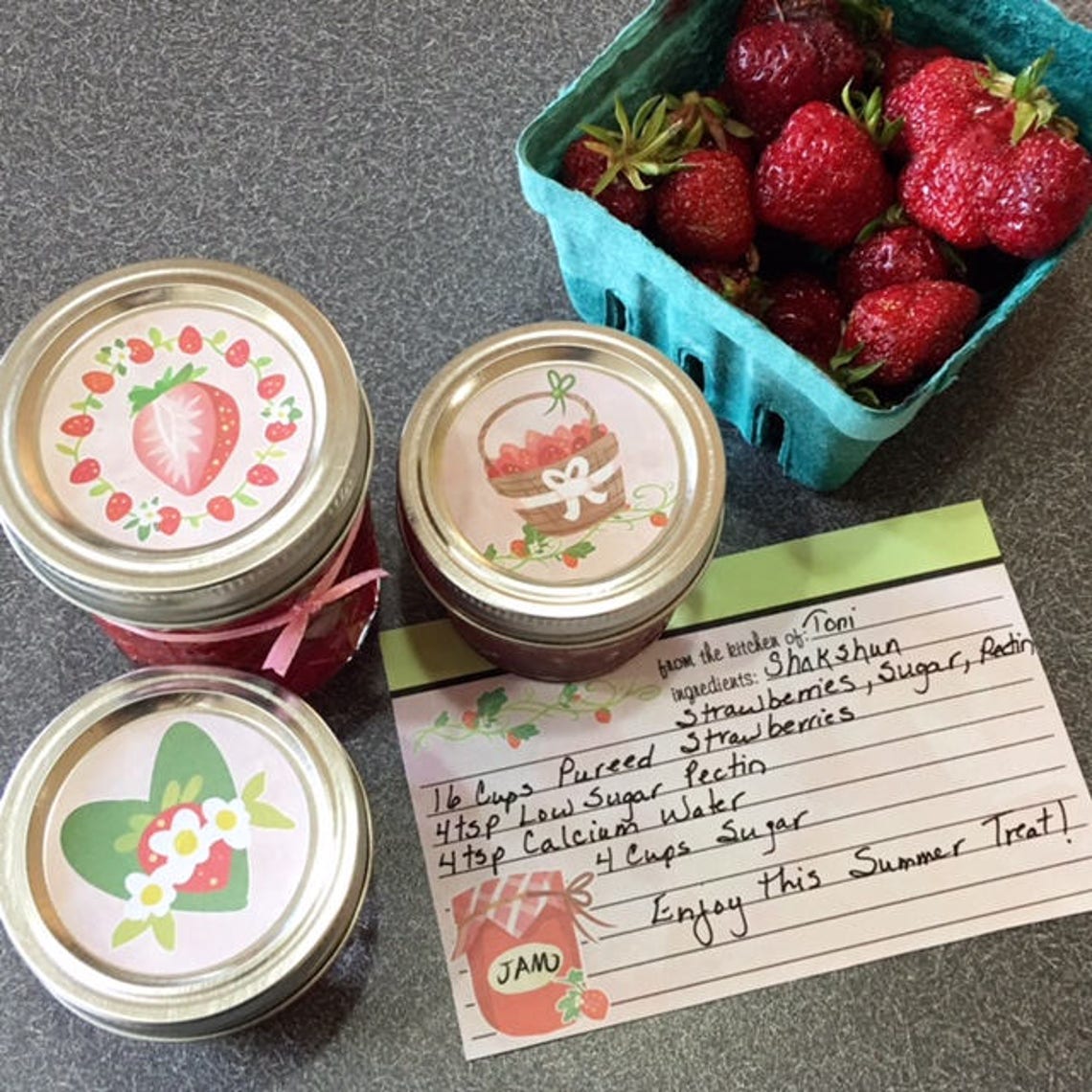 INSTANT DOWNLOAD Strawberry Jam Theme Printables Jam | Etsy