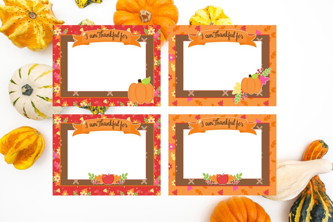 INSTANT DOWNLOAD Thanksgiving Printables Thankful for Notecards Give ...