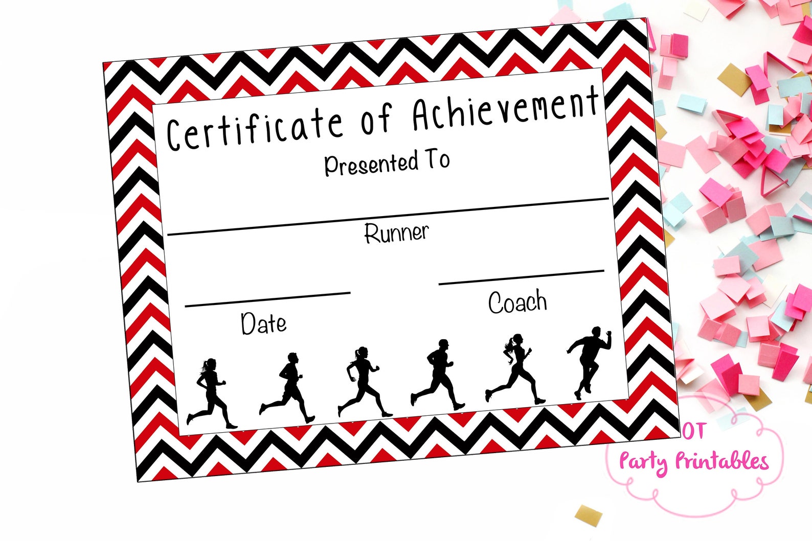 INSTANT DOWNLOAD Cross Country Certificate Track and Field Running ...