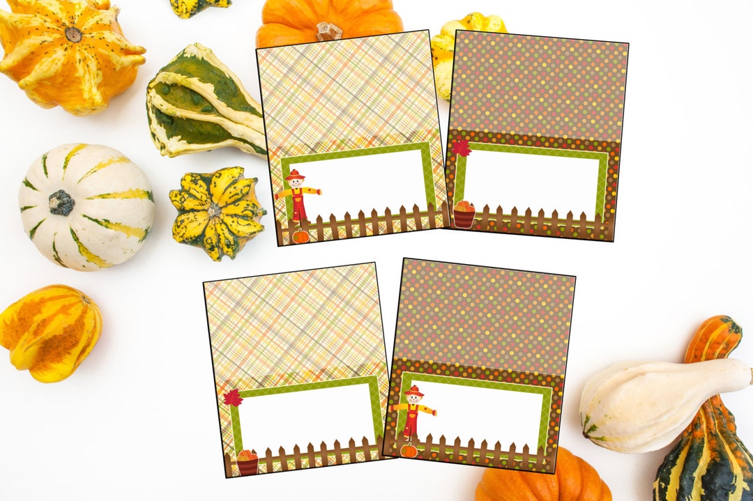 INSTANT DOWNLOAD Printable Table Tents Pumpkin Fall Theme Labels Fall ...