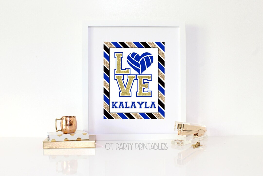 Volleyball Digital Print Custom Volleyball Sign Volleyball - Etsy