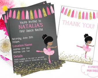 Dance Recital Invitation | Etsy