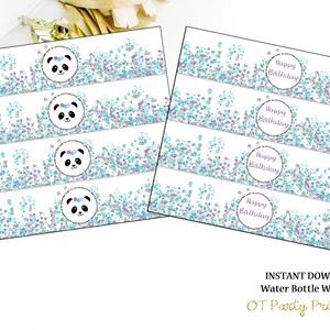 INSTANT DOWNLOAD Panda Thank You Label Printable DIY - Etsy