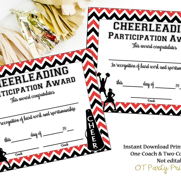 Cheerleading Printable - Etsy