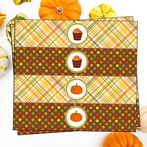 INSTANT DOWNLOAD Printable Table Tents Pumpkin Fall Theme Labels Fall ...